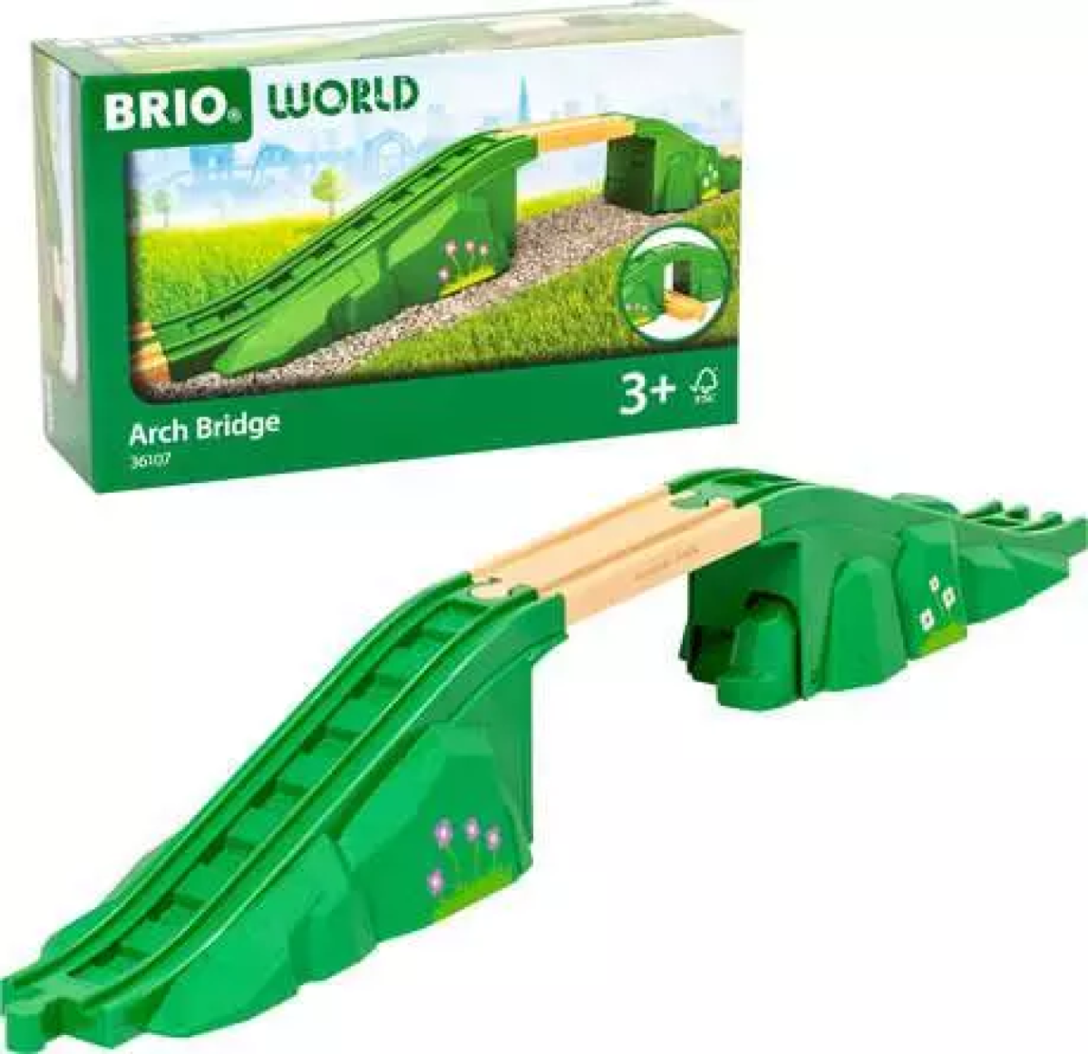 Ravensburger Brio World 36107 Arch Bridge - ArgosyToys.co.uk