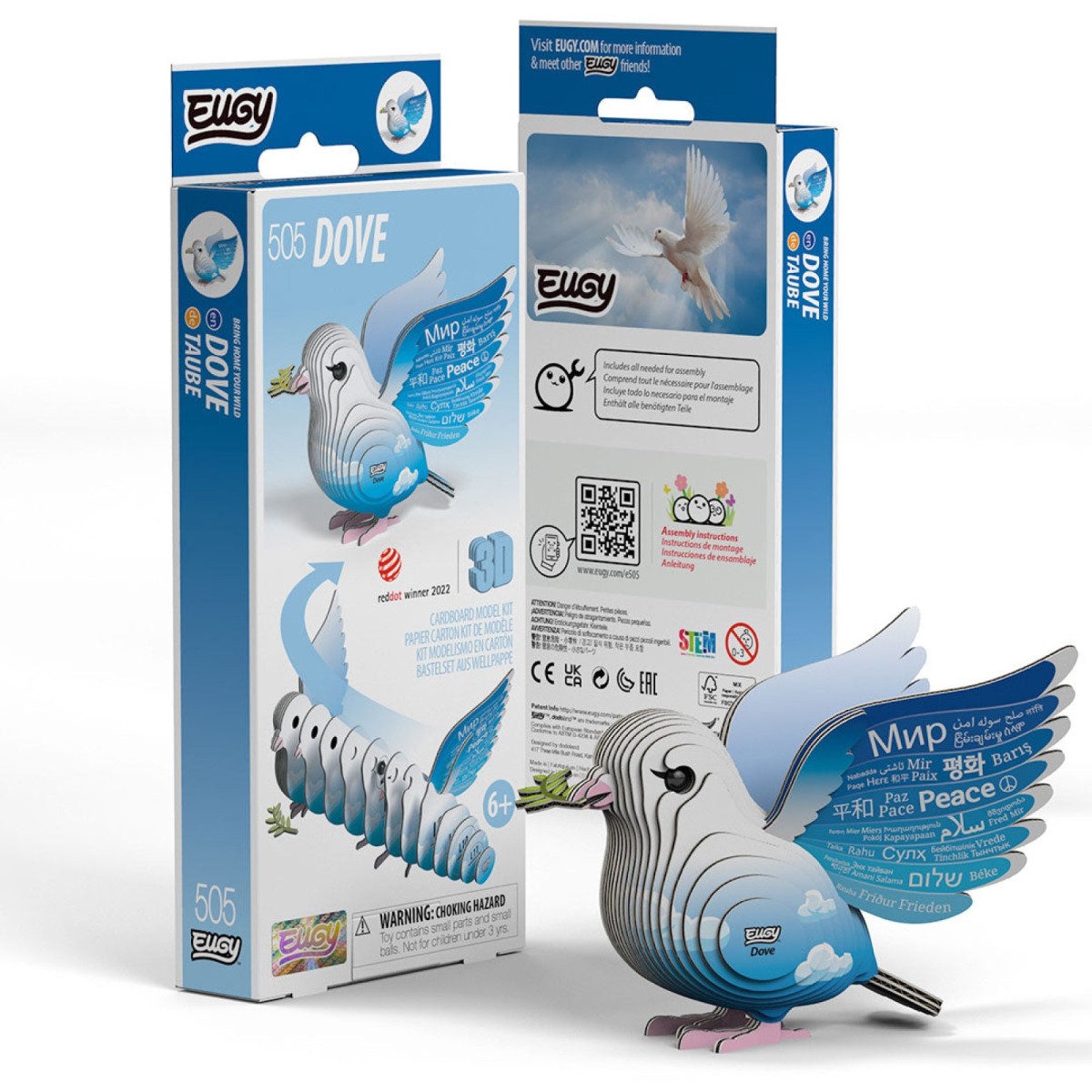 BST Eugy 3D Cardboard Model Kit - 505 Dove - ArgosyToys.co.uk