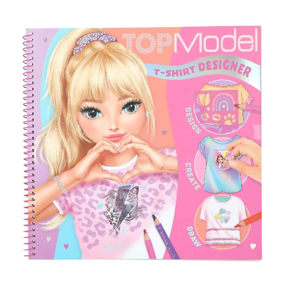 Depesche Top Model T-Shirt Designer Sticker Book 13585 - ArgosyToys.co.uk