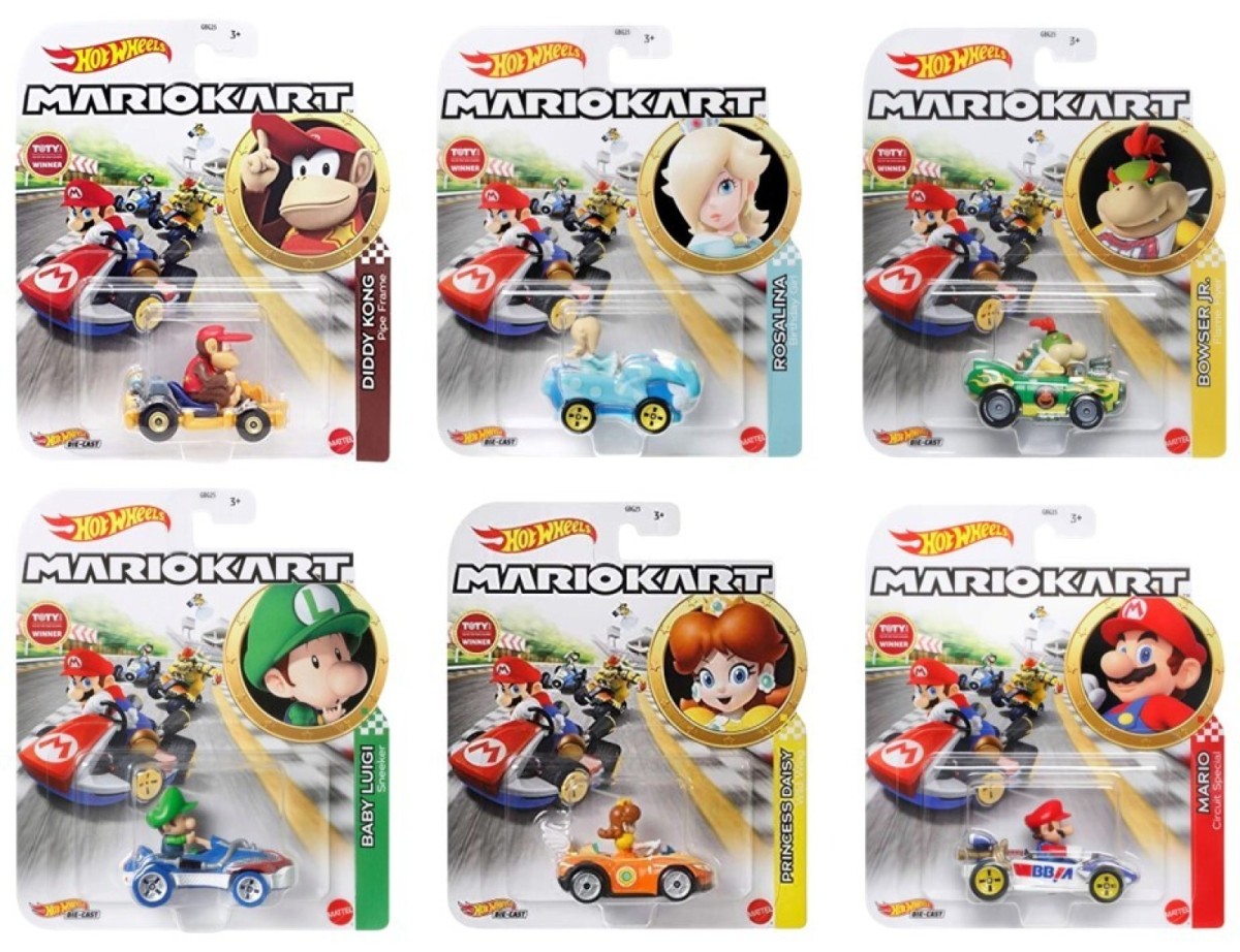 Mattel GBG25 Hot Wheels Mario Kart Assortment - ArgosyToys.co.uk