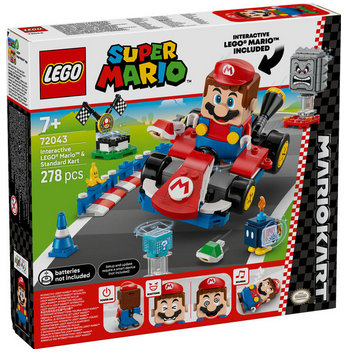 Lego 72043 Super Mario Mario Kart – Interactive Lego Mario & Starter ...