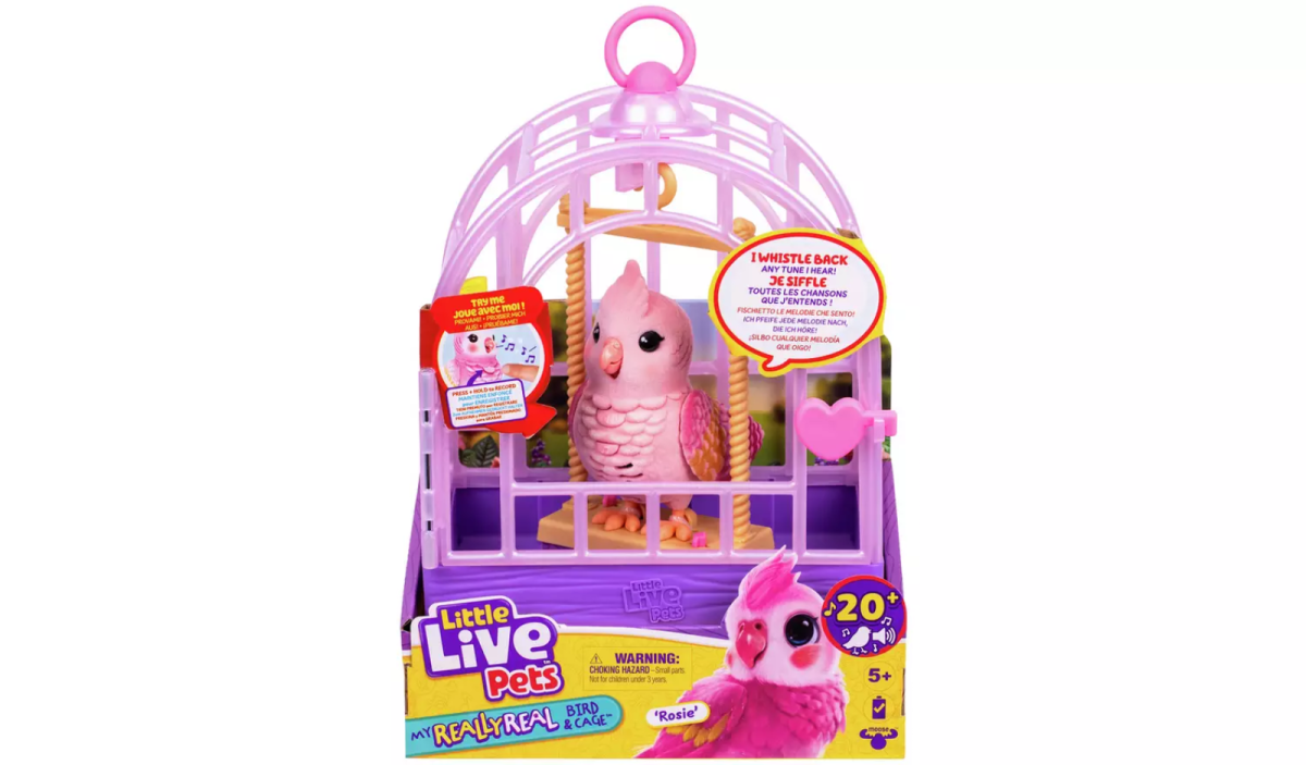 Moose 26683 / 26692 Little Live Pets Really Real Bird & Cage - Rosie ...
