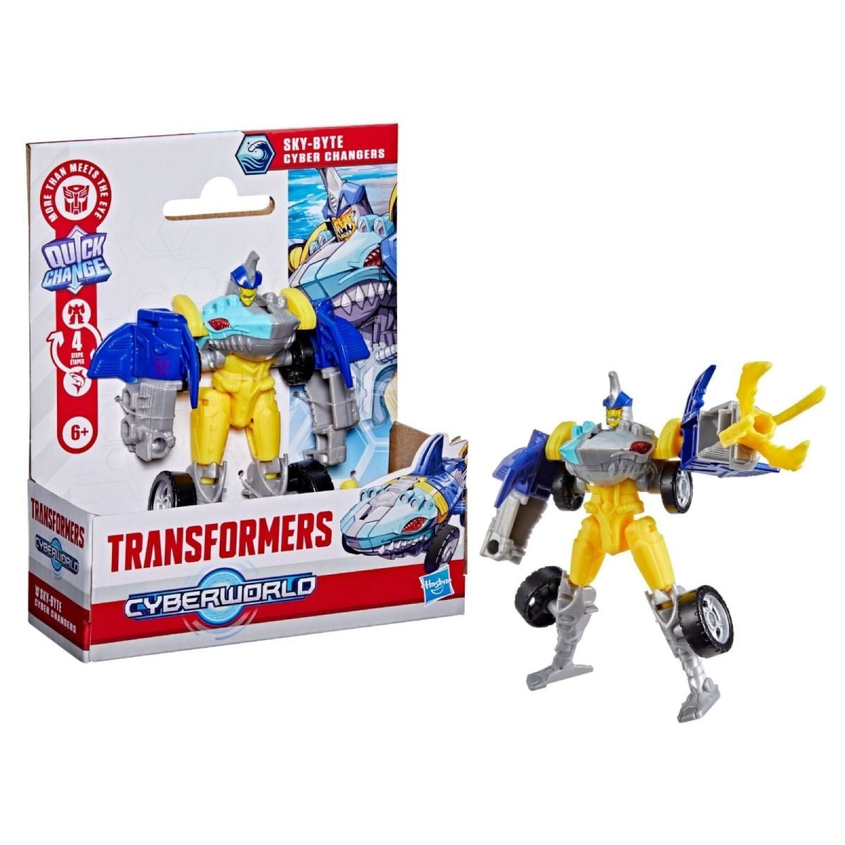Hasbro Transformers Cyberworld Cyber Changer Skybyte Figure G0746 ...
