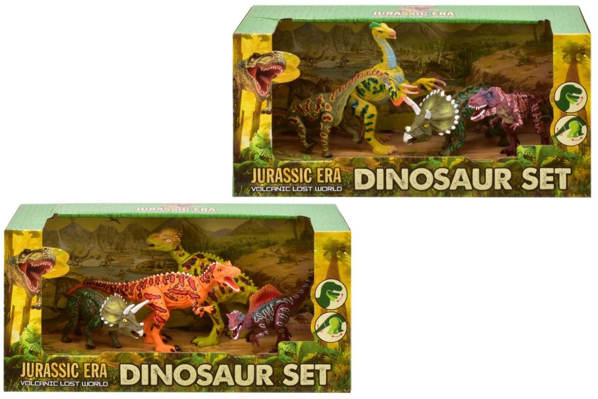 Jurassic Era Volcanic Lost World Dinosaur 4 Piece Set TY7966 ... Jurassic Era Volcanic Lost World Dinosaur 4 Piece Set TY7966 ...