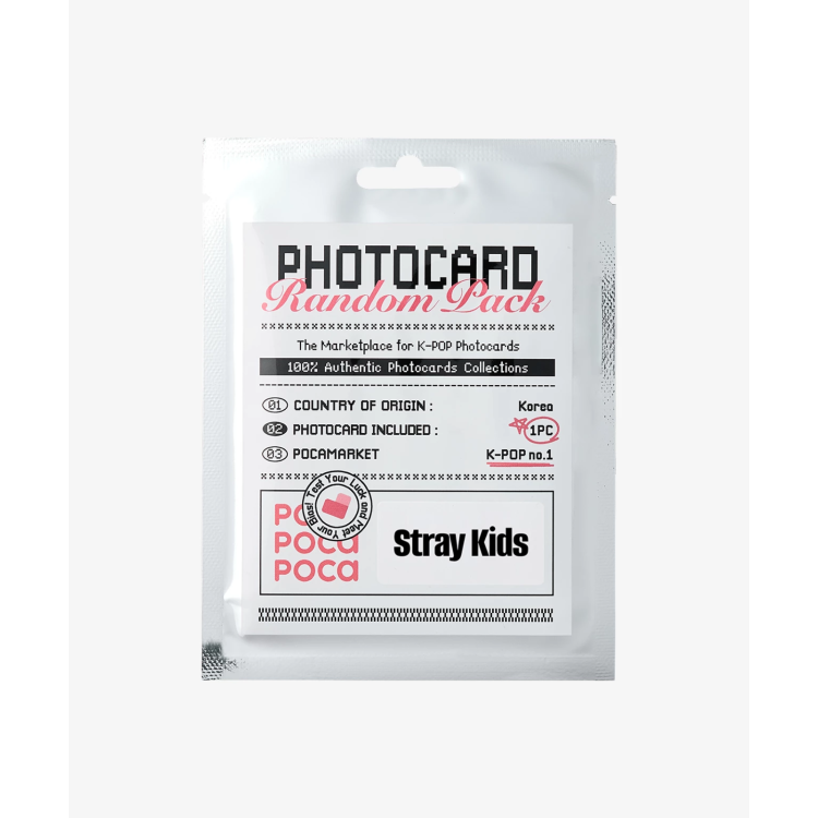 Poca Market K-Pop Photocard STRAY KIDS Assorted 1Pc - ArgosyToys.co.uk