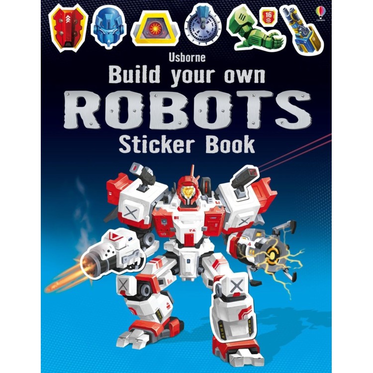 Usborne Build Your Own Robots Sticker Book - ArgosyToys.co.uk